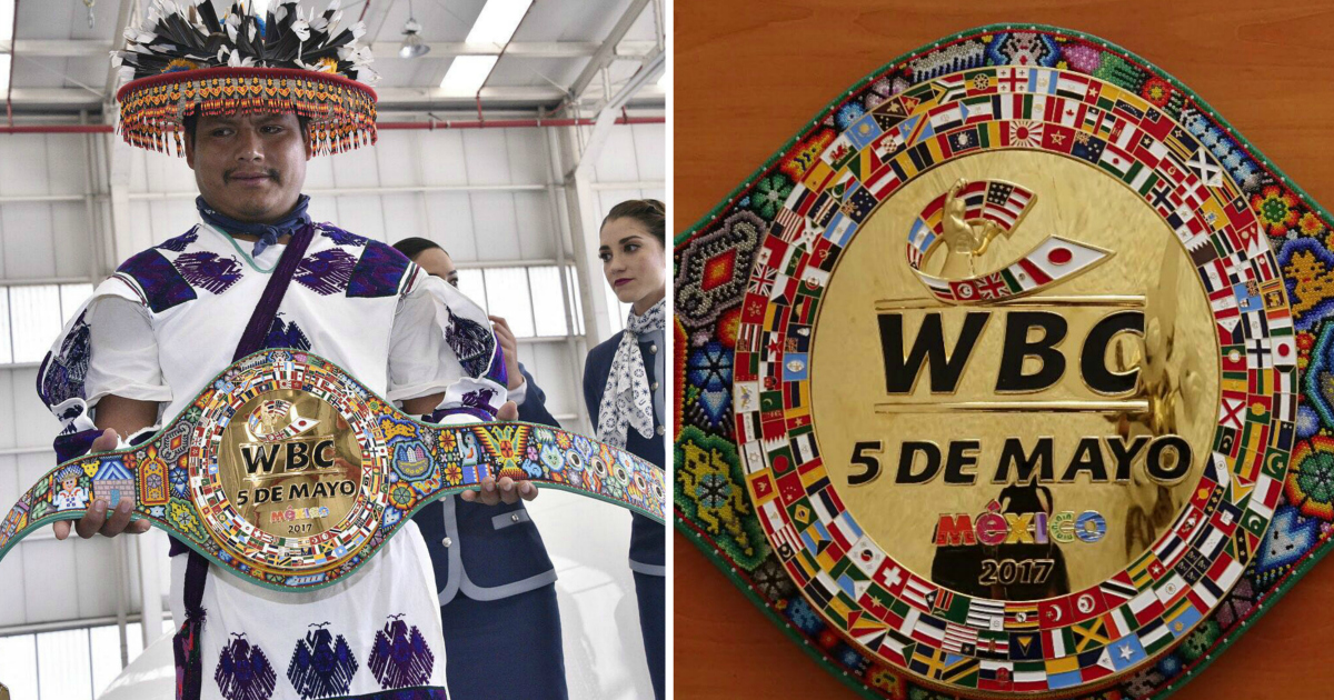 Así es el cinturón del WBC hecho por huicholes que pone en alto el ...