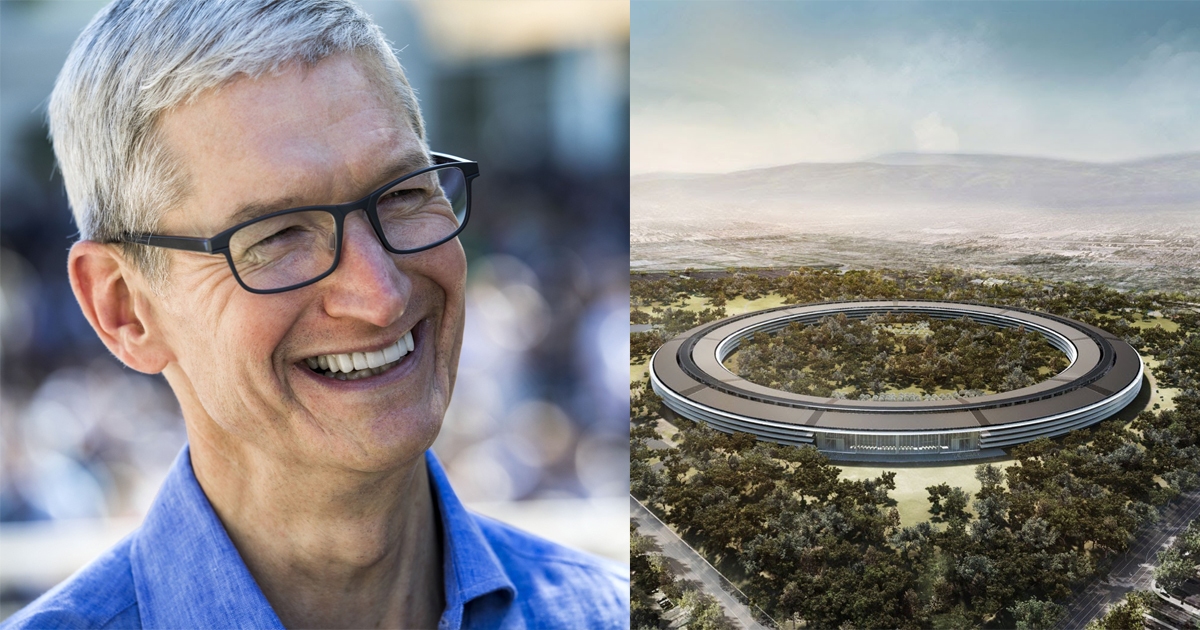 Tim Cook ofrece almorzar con él en el Apple Park (por 350 mil dólares)