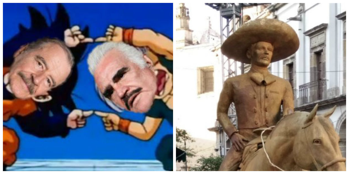 Estatua de Vicente Fernández causa memes por su poco parecido